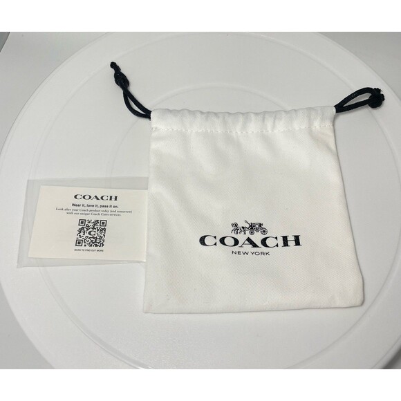 Coach | Bags | Coach Small Jewelry Drawstring Storage Dust Bag Cover ...